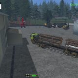 FS15 FLIEGL TIMBER RUNNER WIDE WITH AUTOLOAD V1.1 - FS 15 Trailers Mod ...