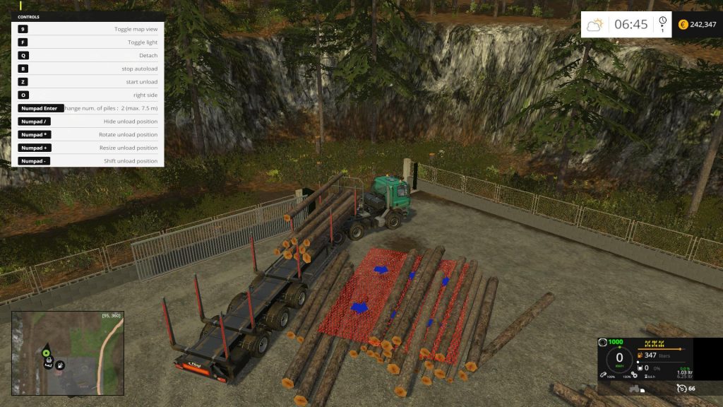 FS15 FLIEGL TIMBER RUNNER WIDE WITH AUTOLOAD V1.1 - FS 15 Trailers Mod ...