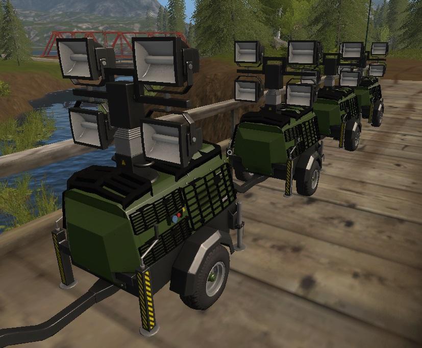 FS17 CAGED CONSTRUCTION FLOODLIGHT REAR ATTACHER LAMBO V2.0 - FS 17 ...