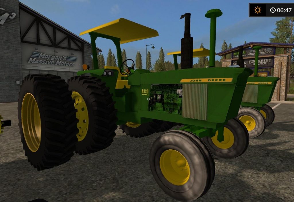 FS17 OLD IRON JD 4320 2WD V1.0 - FS 17 Tractors Mod Download