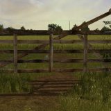 FS17 A Wooden Gate To Use On Maps - FS 17 Prefab Mod Download