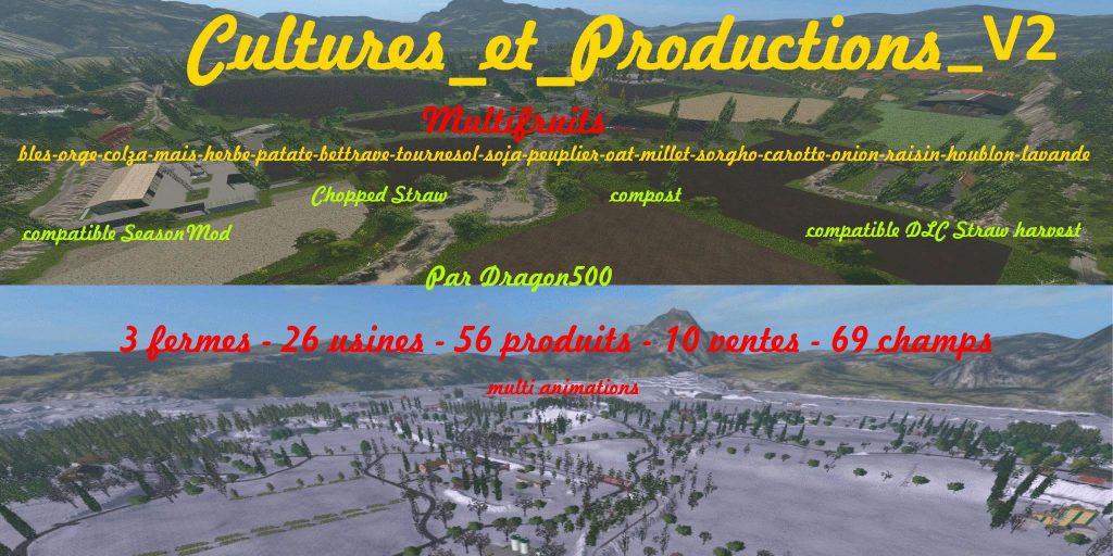 FS17 CULTURE ET PRODUCTION V2.0 - FS 17 Maps Mod Download