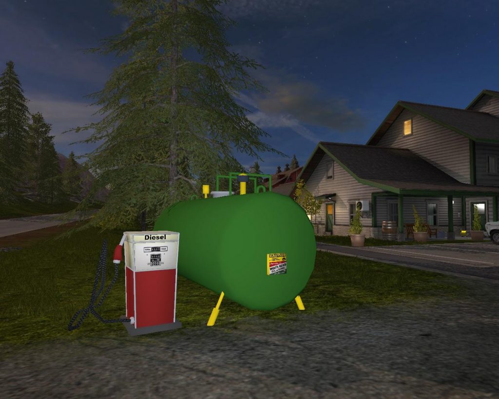 FS17 FUEL STATION PLACEABLE V1.0 - FS 17 Objects Mod Download