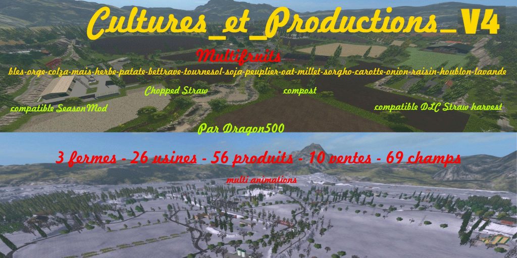 FS17 Cultures et Productions v4.0 - FS 17 Maps Mod Download