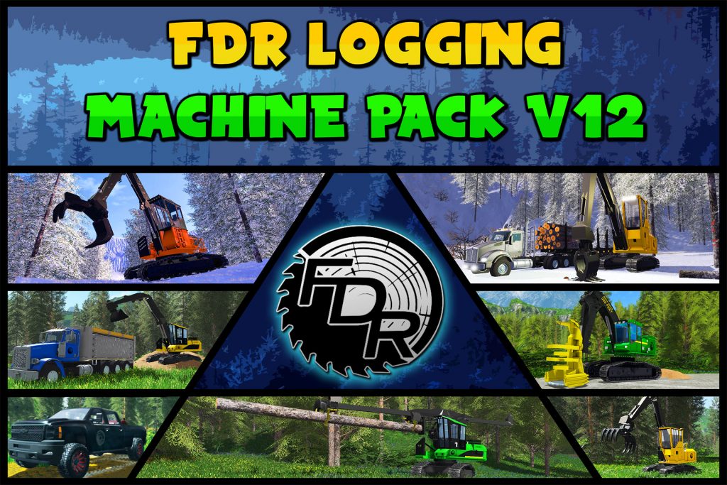 FS17 FDR Logging - V12 Machine Pack - FS 17 Packs Mod Download