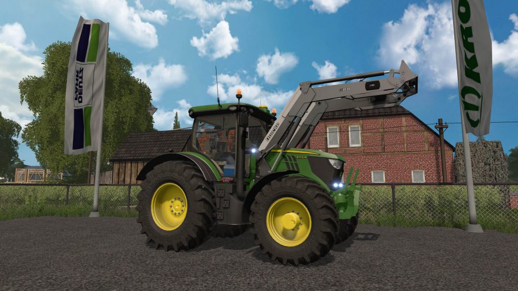 FS17 JD 6135R - 6250R - STOLL FRONT LOADER DH - H480 DH - ATTACHMENTS 3 ...