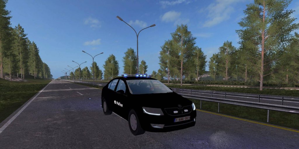 FS17 Belgian police: Skoda v1.0 - FS 17 Cars Mod Download