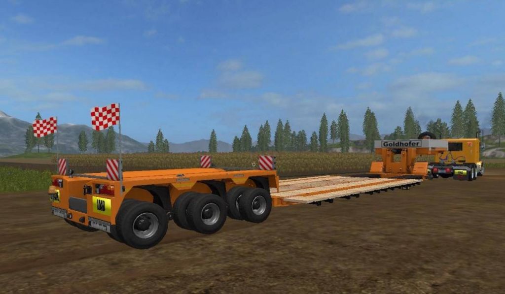 FS17 Lowboy Trailer - FS 17 Trailers Mod Download