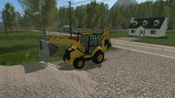 FS17 Caterpillar 420F Backhoe v1 (6) - Farming simulator 19 / 17 / 15 Mod