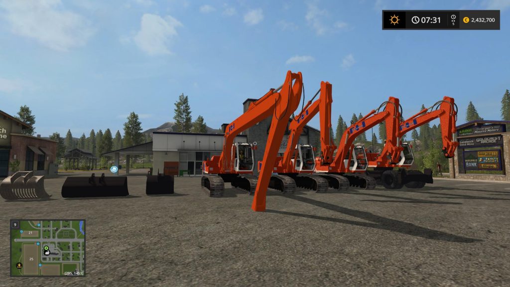 FS17 Hitachi FH200 Pack v1.0 - FS 17 Forklifts / Excavators Mod Download