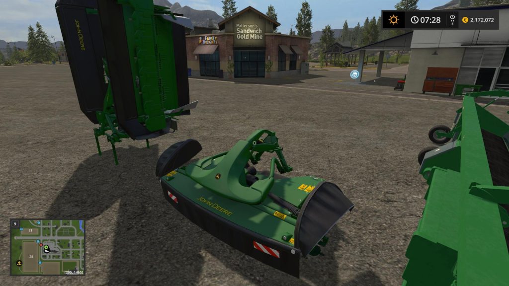 FS17 John Deere F35R & R990R Mowers v1.0 - FS 17 Cutters Mod Download
