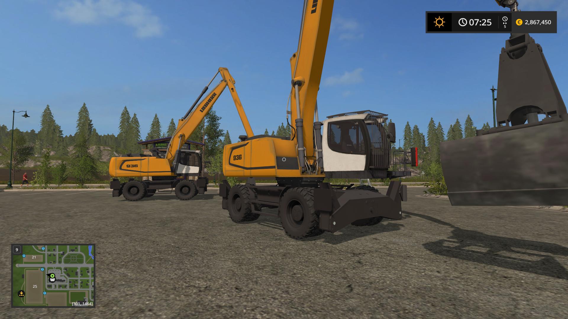 FS17 Liebherr Greifer Raeder v1.0 - FS 17 Forklifts / Excavators Mod ...