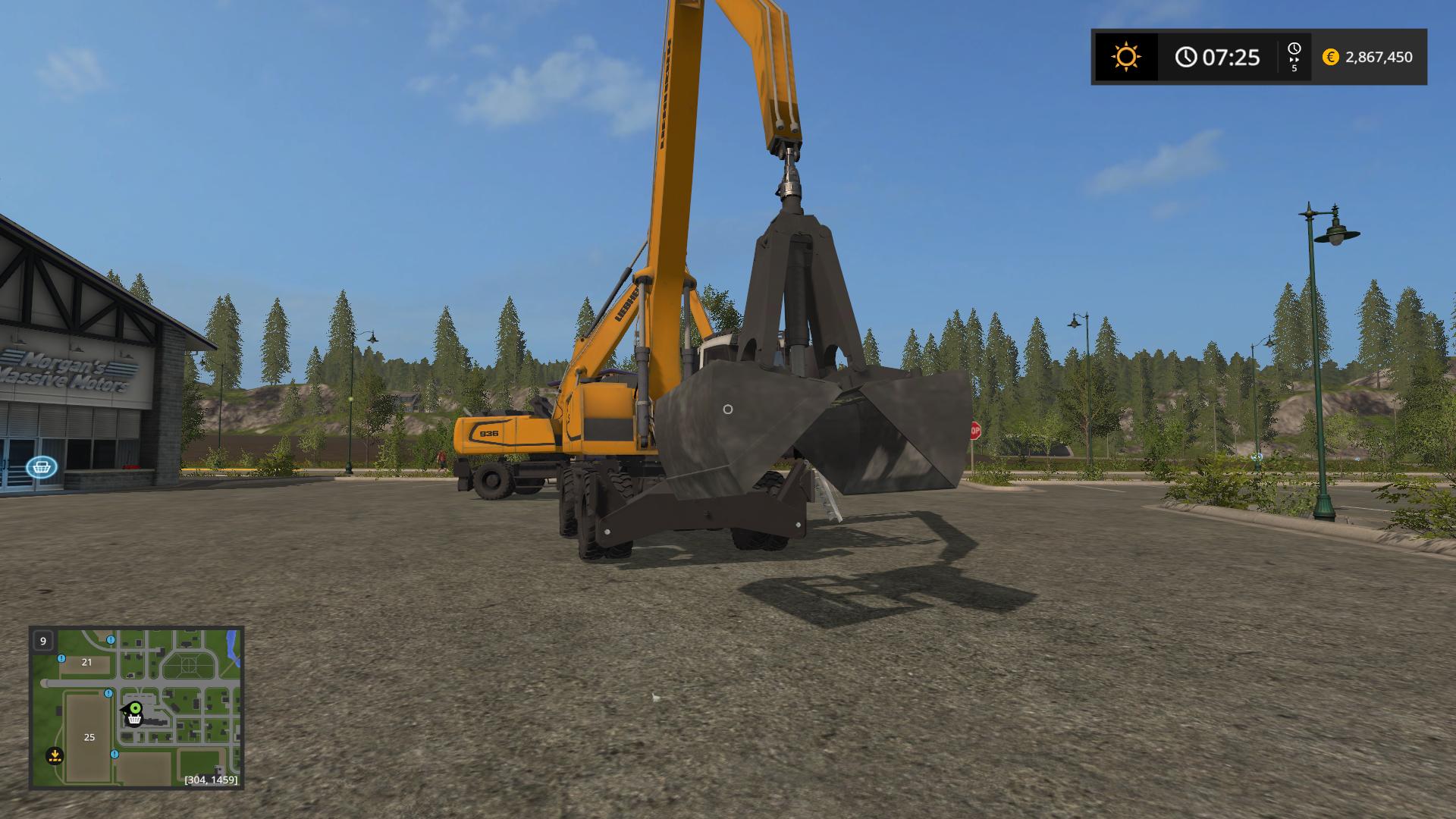 FS17 Liebherr Greifer Raeder v1.0 - FS 17 Forklifts / Excavators Mod ...