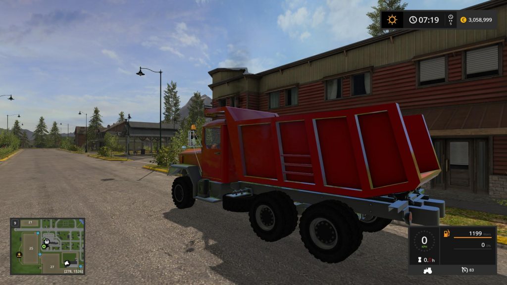 FS17 Big red dump truck v2 (1) - Farming simulator 19 / 17 / 15 Mod