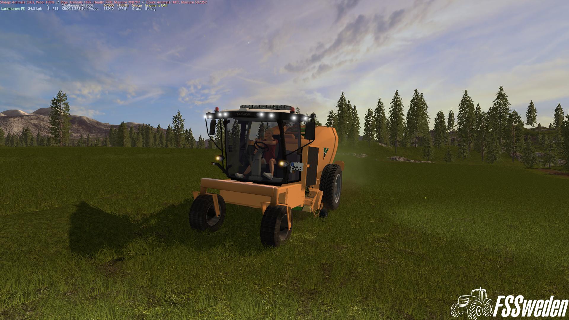 FS17 ZR5 Self-Propelled Baler v1.0.0.0 - FS 17 Tractors Mod Download