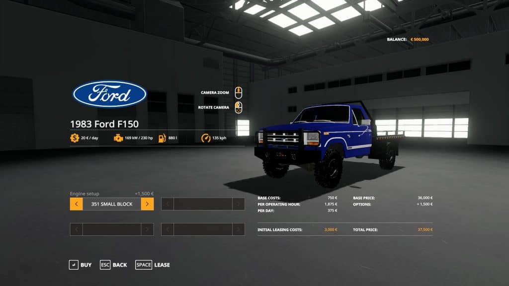 FS19 1983 Ford f150 v1.0 - FS 19 Cars Mod Download