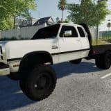 FS19 1st Gen Cummins Flatbed v2.0 - FS 19 Cars Mod Download