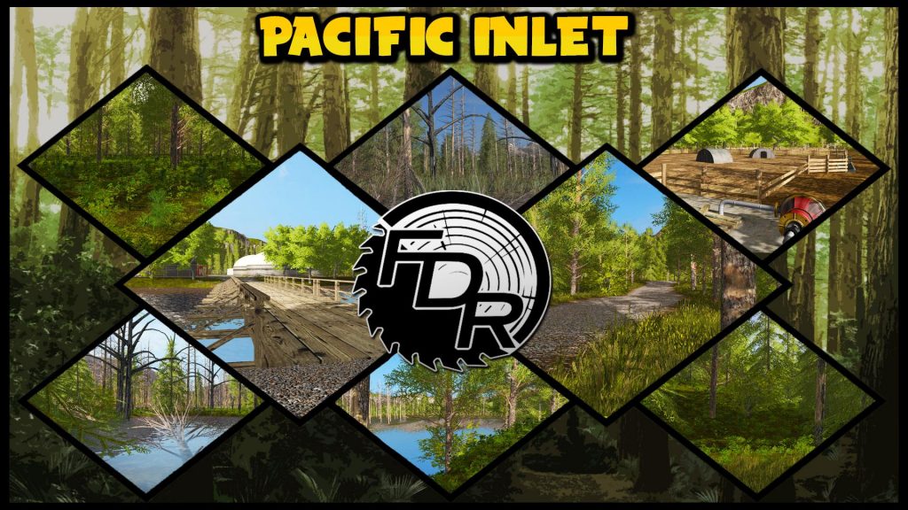 FS17 Pacific Inlet V13F - FDR Logging - FS 17 Maps Mod Download