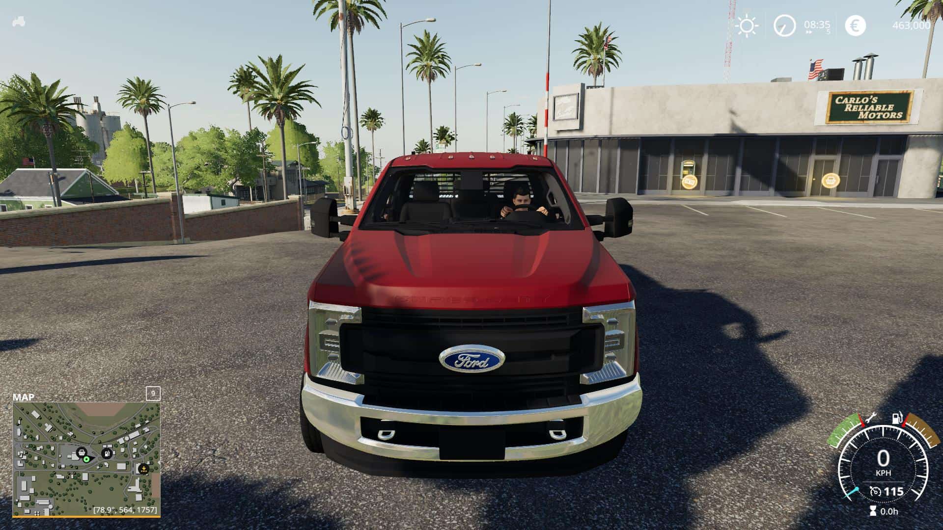 FS19 Ford F250 LONG TİRES & AXLE 1200HP - FS 19 Cars Mod Download