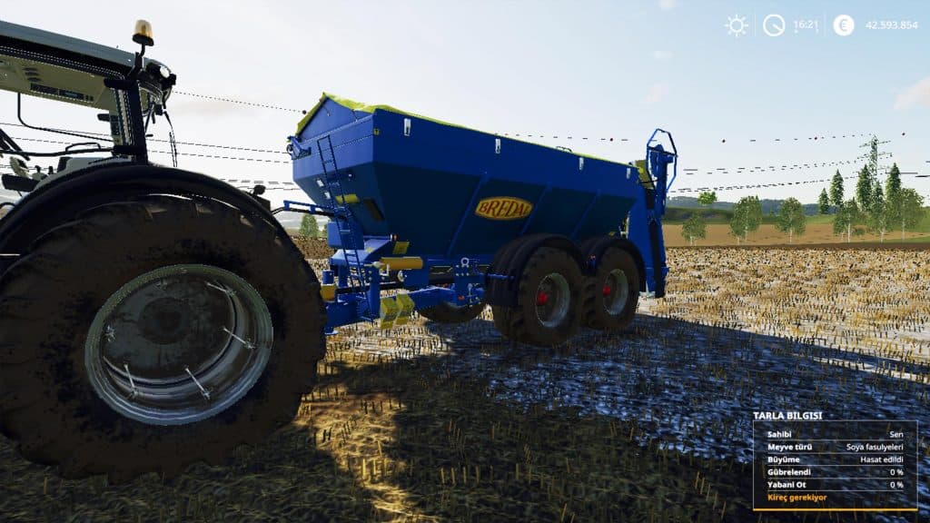 FS19 Bredal Crazy Spreader K165 v1.0 - FS 19 Trailers Mod Download
