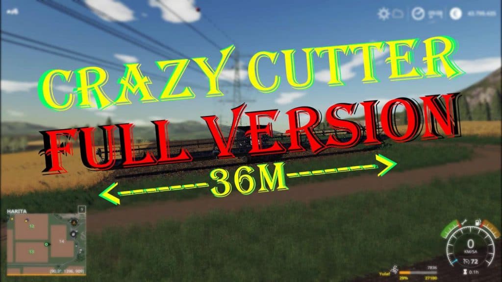 FS19 Crazy Cutter PowerFlow FullVersion v2.0 - FS 19 Cutters Mod Download