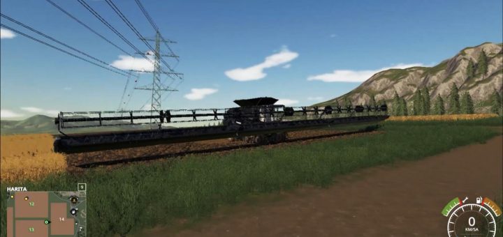 FS19 Crazy Header 100 Meter v1.0 - Farming simulator 2019 / 2017 / 2015 Mod