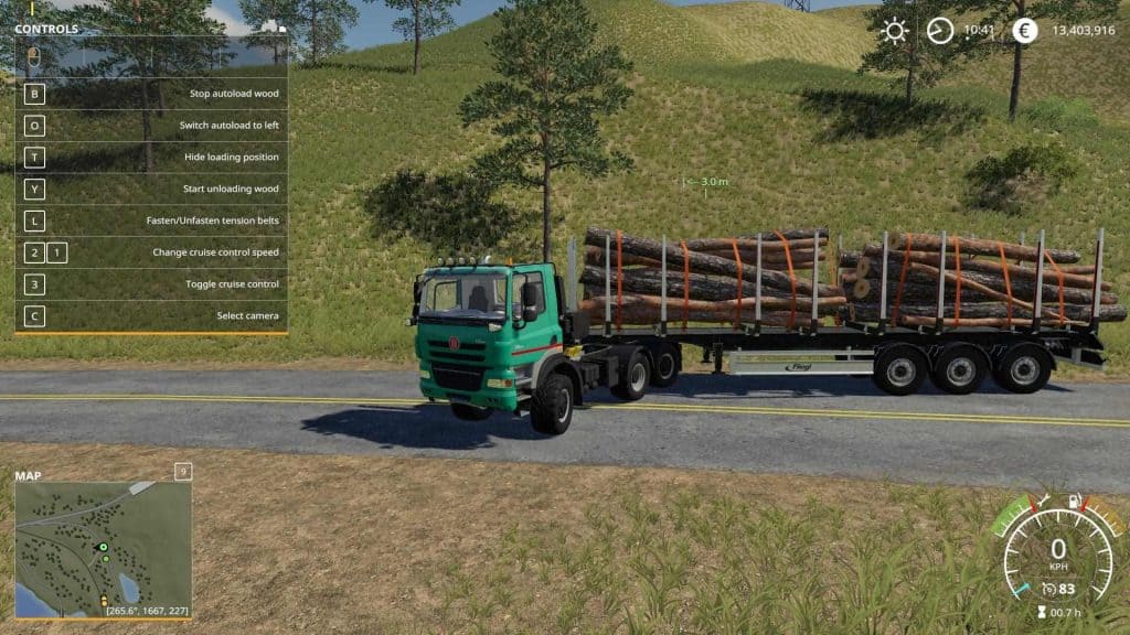 FS19 Fliegl Timber Runner With Autoload Wood v1 (2) - Farming simulator ...