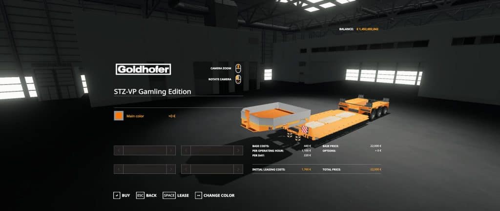 FS19 Goldhofer STZ-VP Gamling Edition v1.0.0.0 - FS 19 Trailers Mod ...