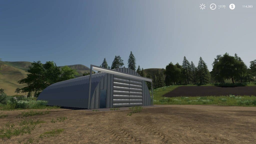 FS19 Placeable Quonset shed - FS 19 Placeable objects Mod Download