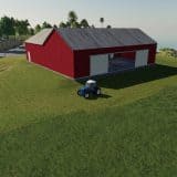 FS19 Red Bank Barn V 1.0.0 - FS 19 Objects Mod Download