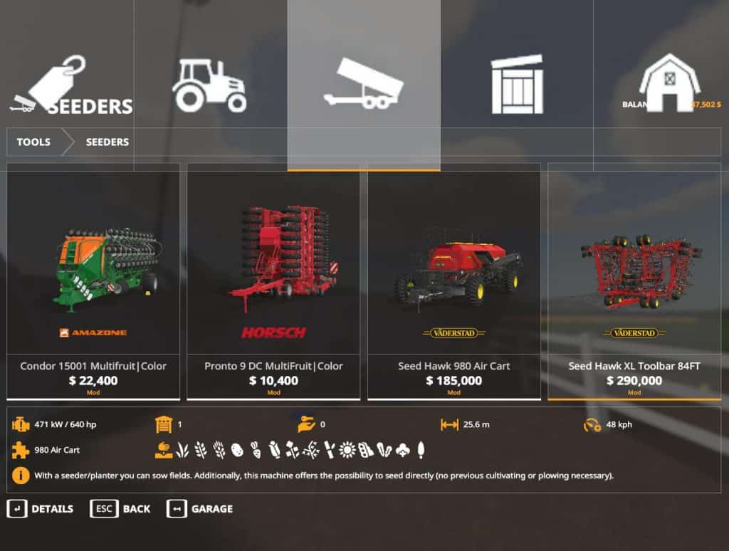 FS19 Seed HAwk Pack v1 (1) - Farming simulator 19 / 17 / 15 Mod