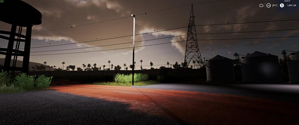 FS19 Wooden Yard Light v1.0 - FS 19 Objects Mod Download