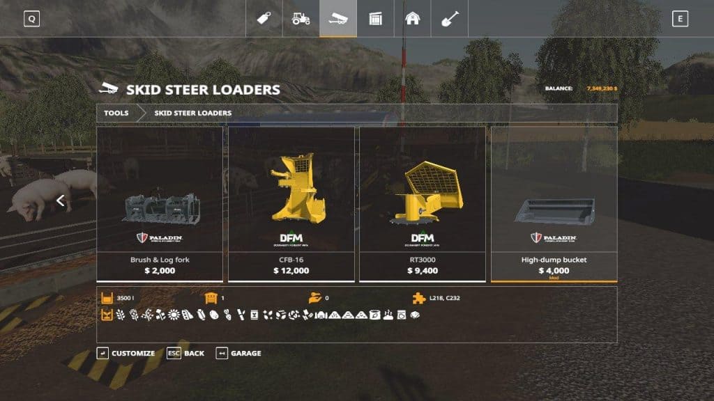 Paladin High Dump Bucket v1.0 Mod (2) - Farming simulator 19 / 17 / 15 Mod