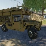 FS19 Army humvee v1.0 - FS 19 Cars Mod Download