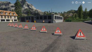 FS19 Forest pyramid warning sign v1 (6) - Farming simulator 19 / 17 ...