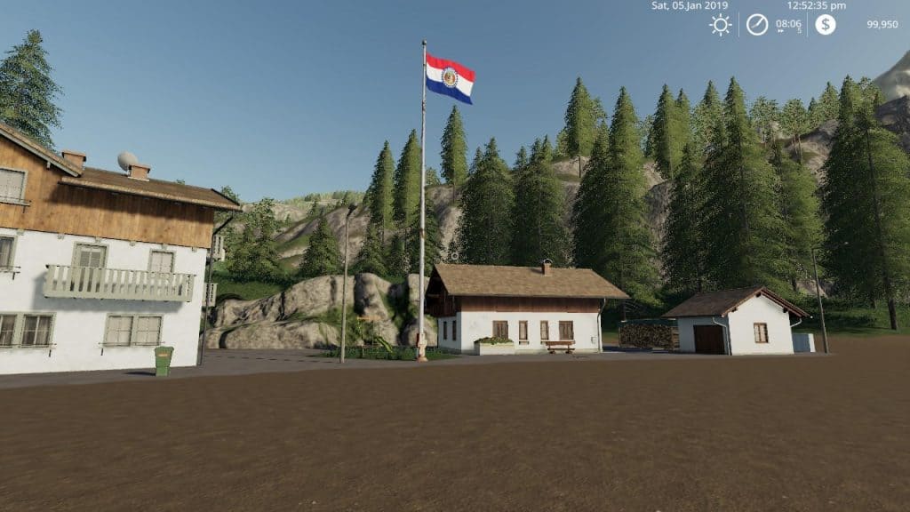 FS19 MISSOURI FLAG v1.0.0 (1) - Farming simulator 19 / 17 / 15 Mod