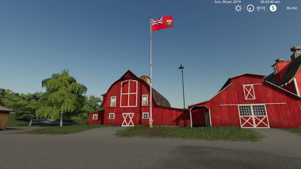 FS19 Ontario Flag v1.0.0 (1) - Farming simulator 19 / 17 / 15 Mod