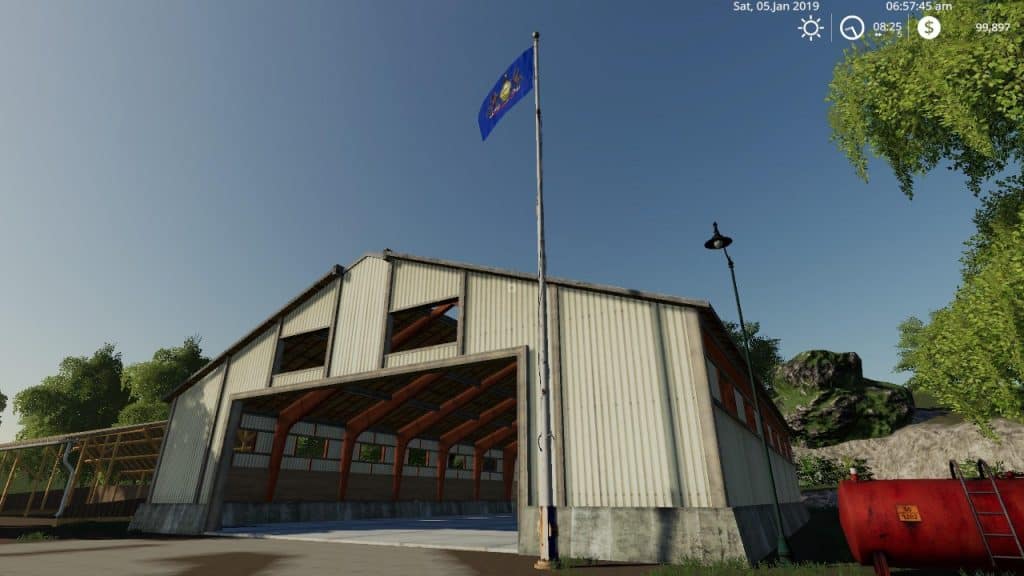 FS19 Pennsylvania state flag v1.0 (2) - Farming simulator 19 / 17 / 15 Mod