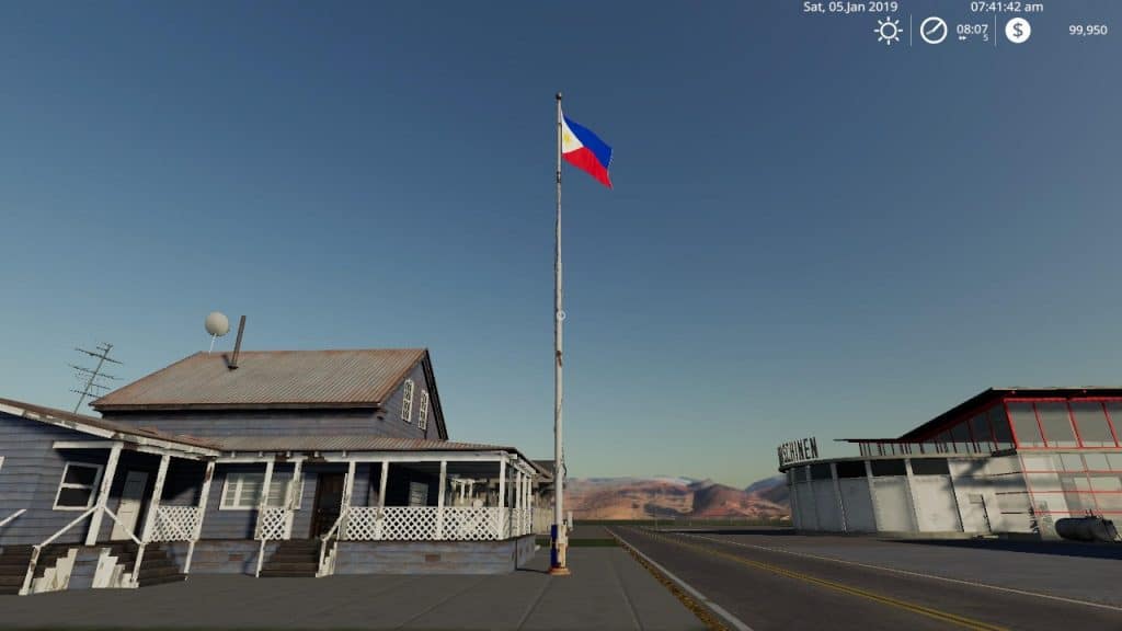 FS19 Philippine flag v1.0 (2) - Farming simulator 19 / 17 / 15 Mod