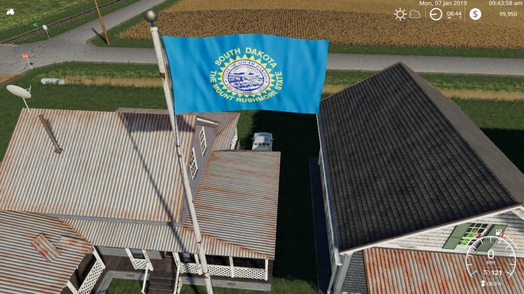 FS19 South Dakota State flag v1.0.0 (3) - Farming simulator 19 / 17 ...