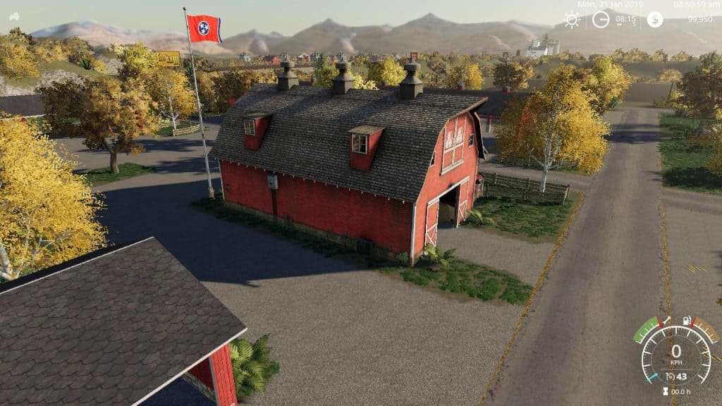 FS19 Tennessee Flag v1.0.0 (2) - Farming simulator 19 / 17 / 15 Mod