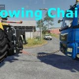 FS19 Towing Chain v1.1 - FS 19 Implements & Tools Mod Download