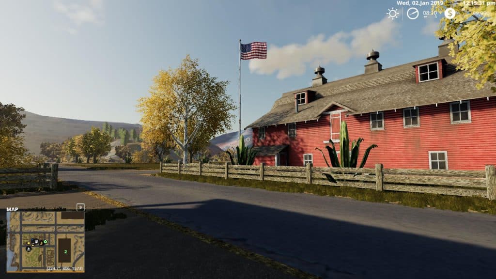 FS19 USA Flag v1.0 (2) - Farming simulator 19 / 17 / 15 Mod