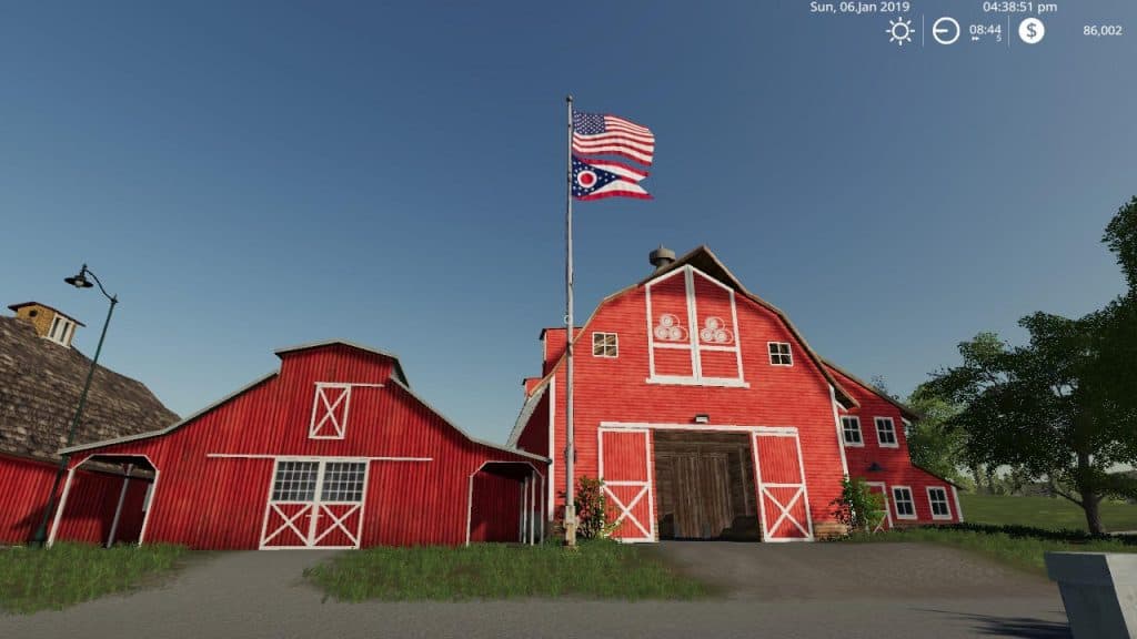 FS19 USAOhio Stae flag beneath v1.0 (4) - Farming simulator 19 / 17 ...