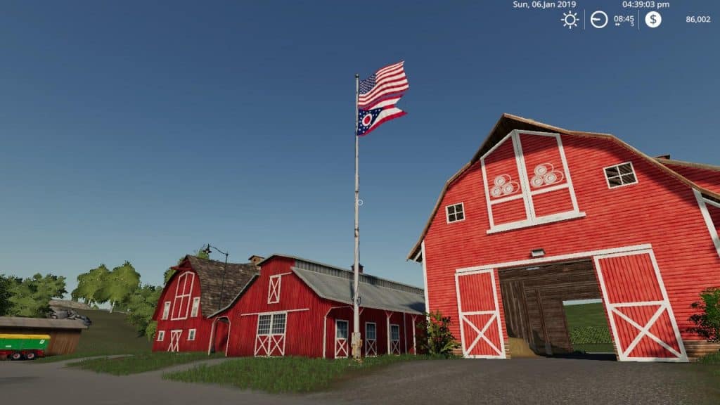 FS19 USAOhio Stae flag beneath v1.0 (5) - Farming simulator 19 / 17 ...