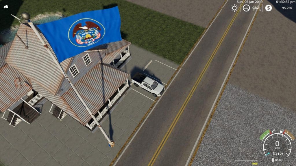 FS19 Utah State Flag v1.0 (2) - Farming simulator 19 / 17 / 15 Mod