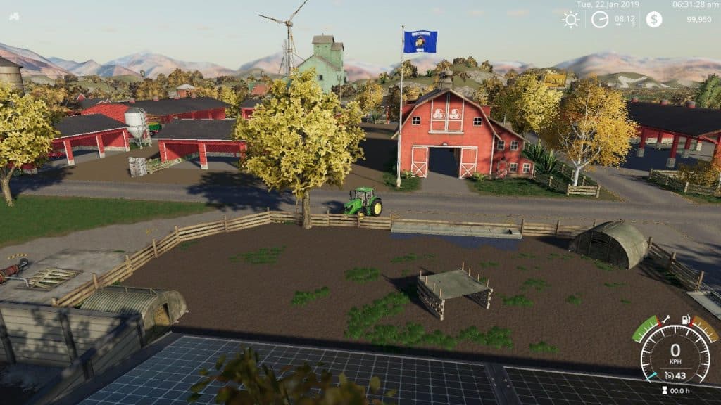 FS19 Wisconsin Flag v1.0.0 (3) - Farming simulator 19 / 17 / 15 Mod