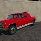 FS19 Chevrolet Silverado C30 Quad Cab Dually v1.0 - FS 19 Cars Mod Download