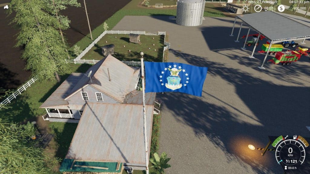 FS19 USA Air Force Flag v1.0.0 (1) - Farming simulator 19 / 17 / 15 Mod