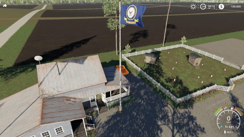 FS19 USA Navy Flag v1.0.0 (3) - Farming simulator 19 / 17 / 15 Mod